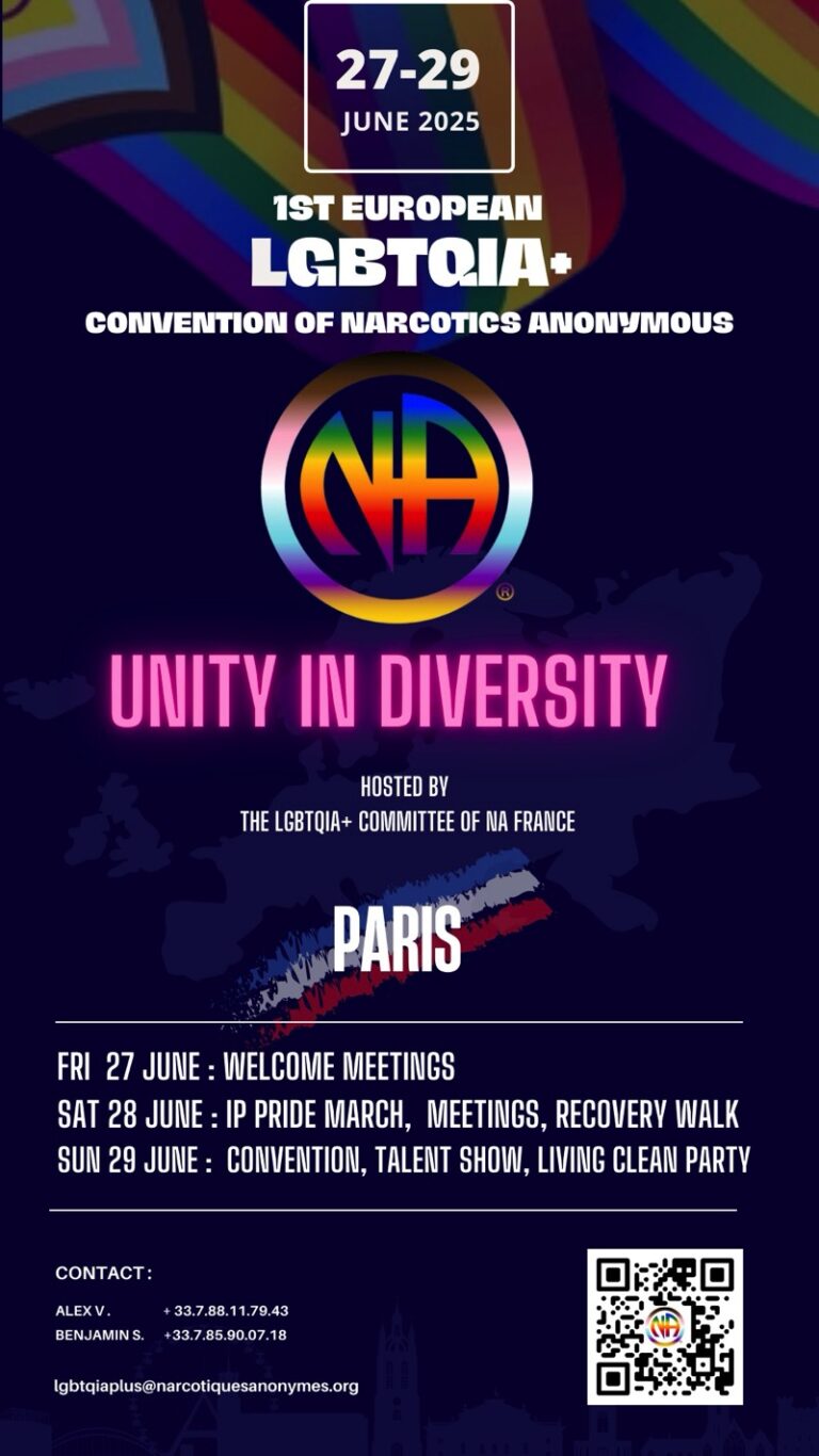1st European LGBTQIA+ Convention - Narcotics Anonymous - European ...